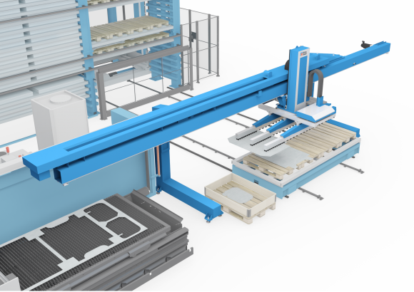 Loading unloading robot LU for 2D lasers | Prima Power