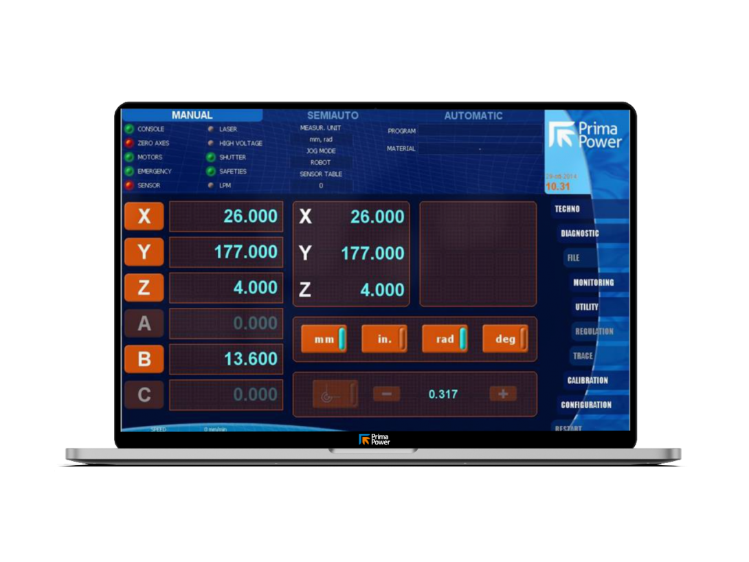 Human Machine Interface software | Prima Power