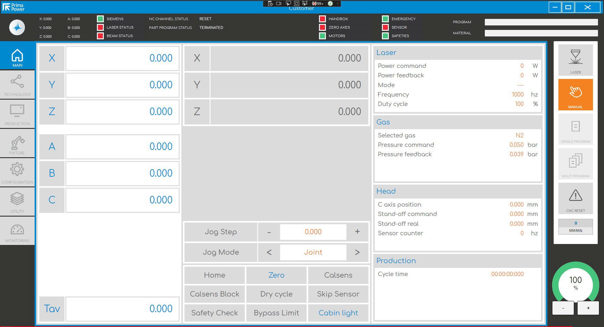 3D Laser HMI | Prima Power